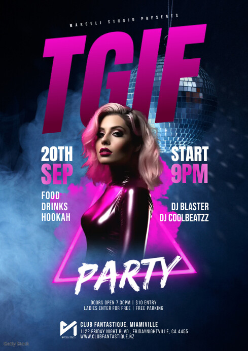 Copy of TGIF Party Flyer | PosterMyWall
