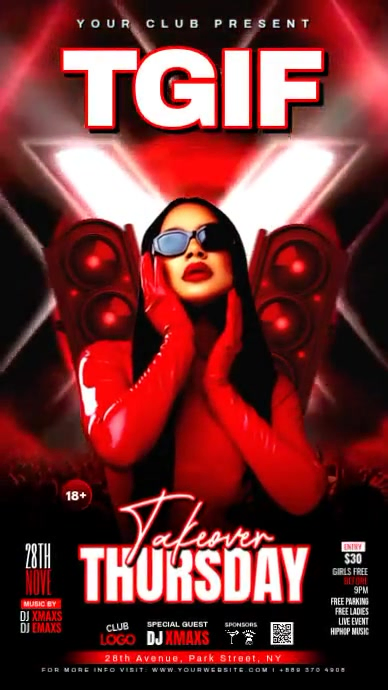 TGIF Takeover Music Night Template | PosterMyWall