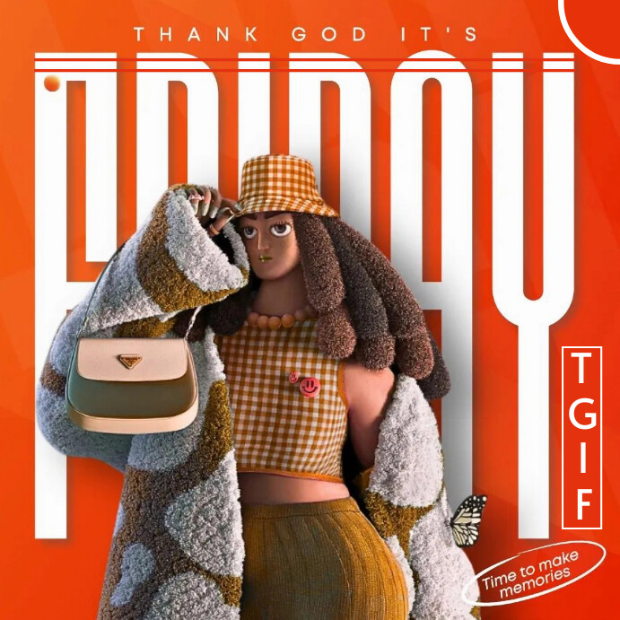 Copy of TGIF thank God its Friday | PosterMyWall