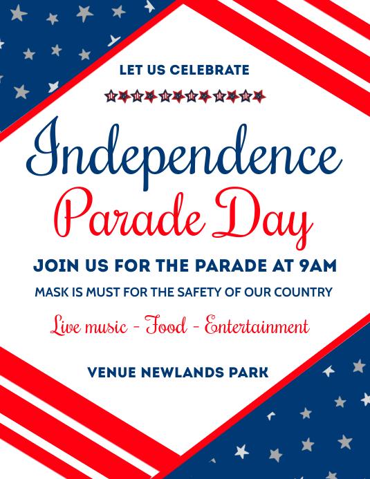 th of july 2021 parade day Template | PosterMyWall