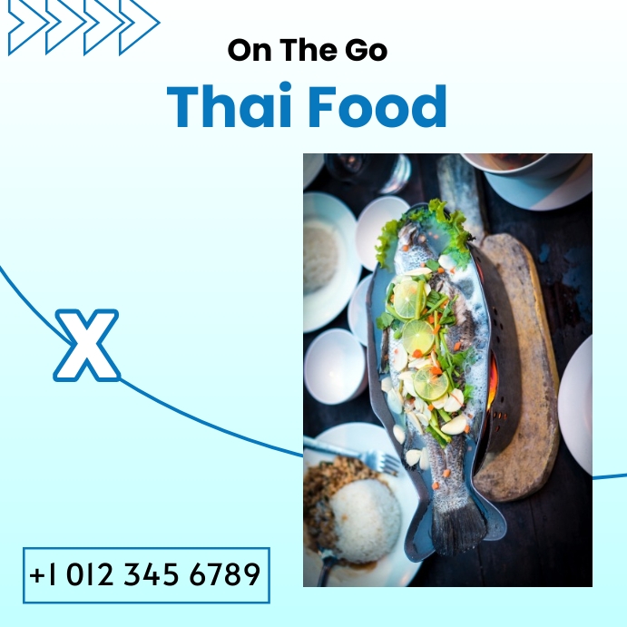 Thai Food Restaurant Ad Template | PosterMyWall