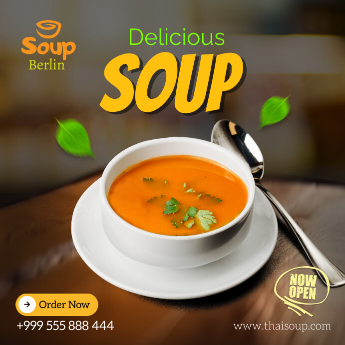 Thai Soup Banner Ads Template | PosterMyWall