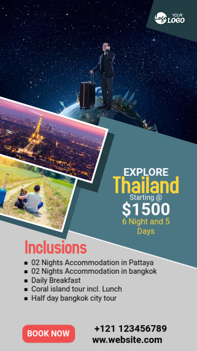 Thailand Travel Ad Template | PosterMyWall