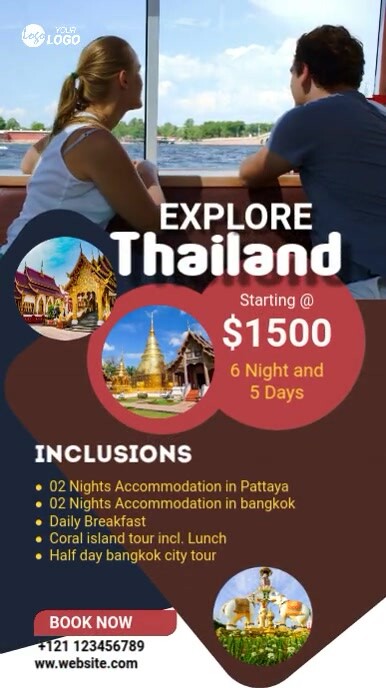Thailand Travel Ad Template | PosterMyWall