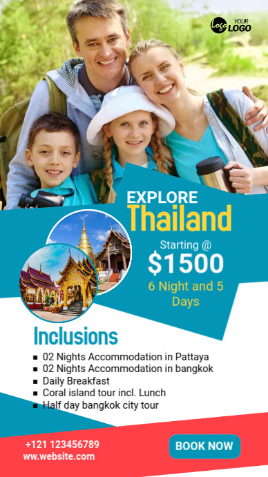 Thailand Travel Ad Template | PosterMyWall