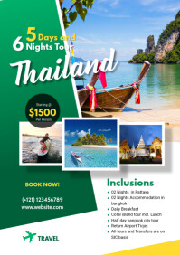 Thailand Travel Flyer Template | PosterMyWall