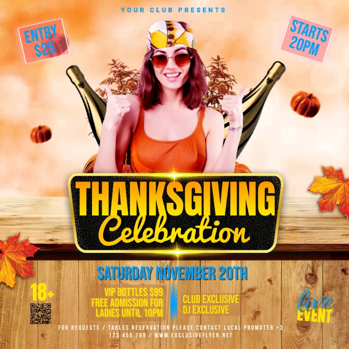Thank Giving Flyer Template | PosterMyWall