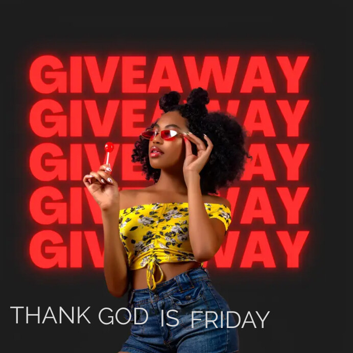 Plantilla de Thank God is Friday | PosterMyWall