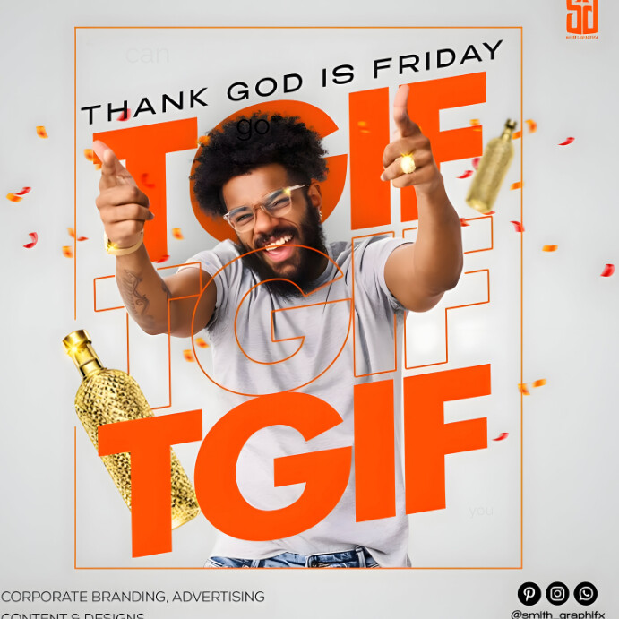 Thank God is Friday Template | PosterMyWall