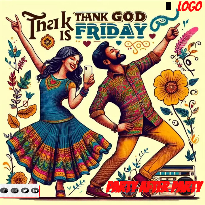 Thank God is Friday flyer Template | PosterMyWall