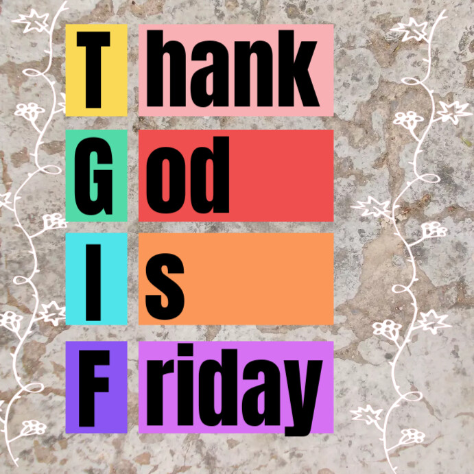 Thank God is Friday flyer Template | PosterMyWall