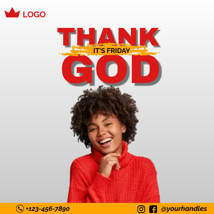 Thank God it's Friday Template | PosterMyWall