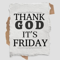 Thank God is Friday Template | PosterMyWall
