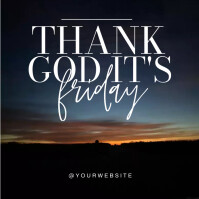 Thank God is Friday Template | PosterMyWall