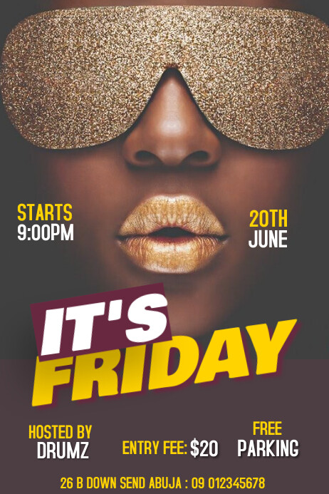 Copy of Thank God it's Friday flyer | PosterMyWall