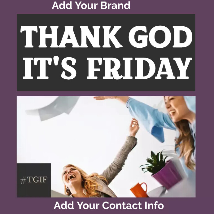 Thank God It's Friday Flyer Template | PosterMyWall