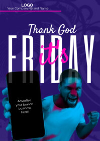 Customizable Design Templates for tgif flyer | PosterMyWall