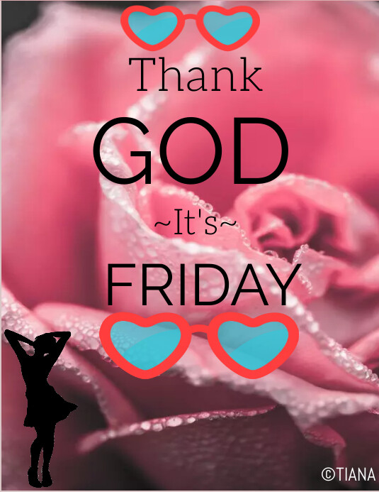 Thank God it's friday template | PosterMyWall