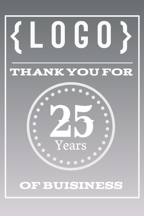Thank you, celebrating sign | PosterMyWall