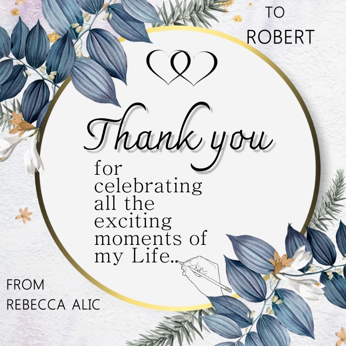 Thank you,event , celebrating Template | PosterMyWall