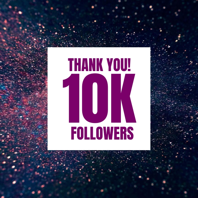 thank you 10k followers Template | PosterMyWall