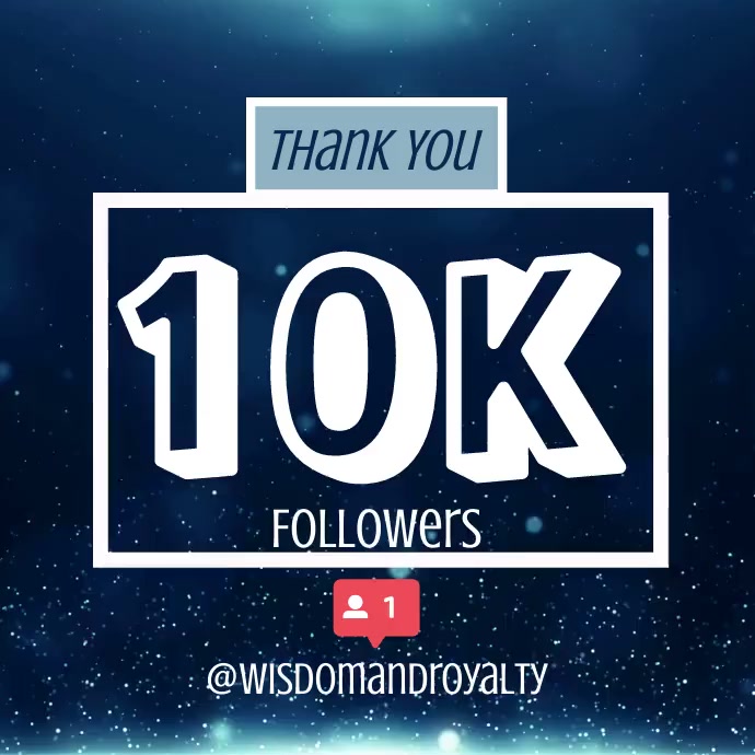 thank you 10k instagram template | PosterMyWall