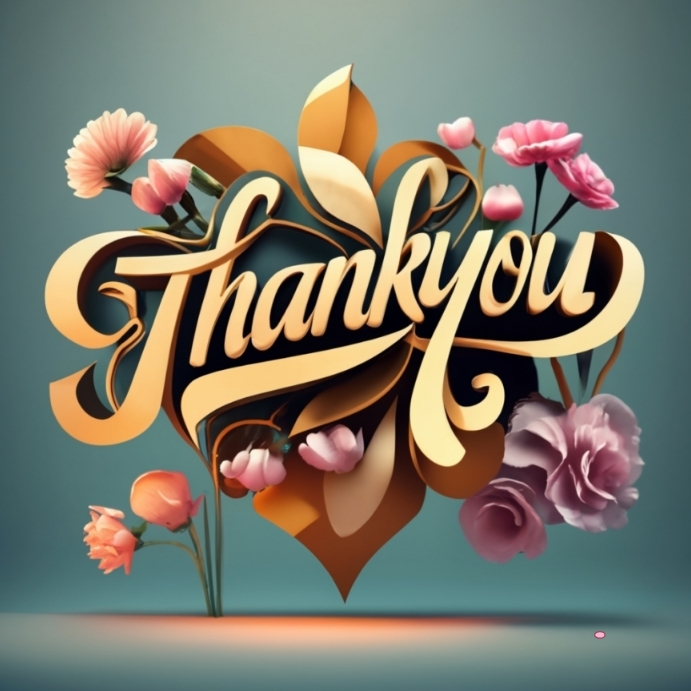 Thank You 3D design template | PosterMyWall