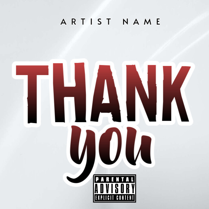Plantilla de Thank You Album Cover | PosterMyWall