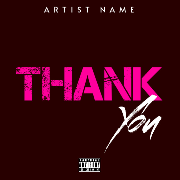Modèle thank you album cover | PosterMyWall