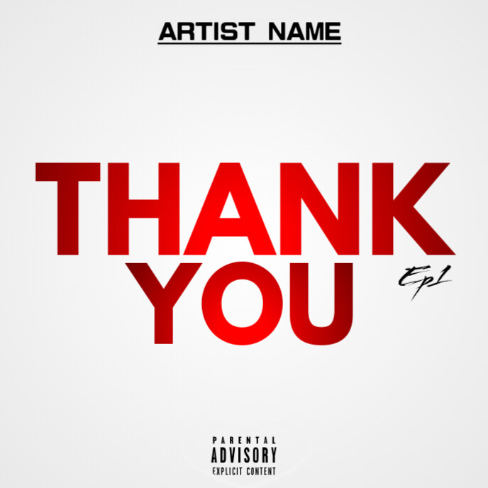 Thank you album cover Template | PosterMyWall