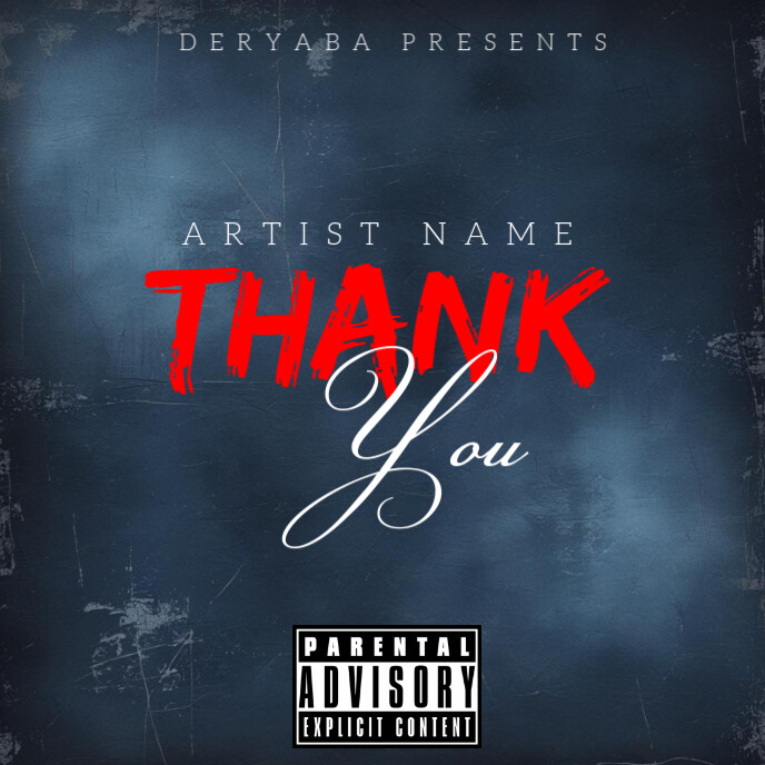 thank you album cover Template | PosterMyWall