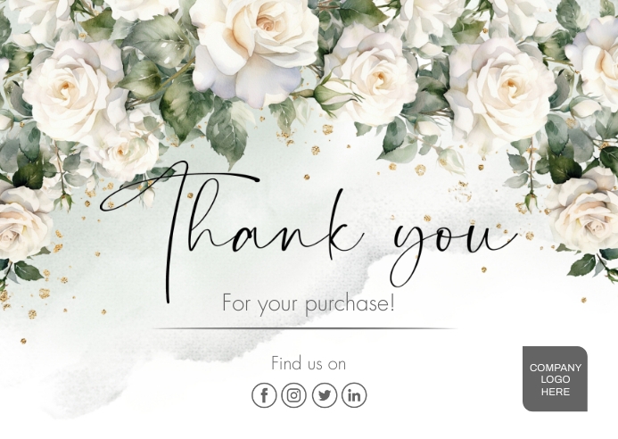 Thank You Business Card Template | PosterMyWall