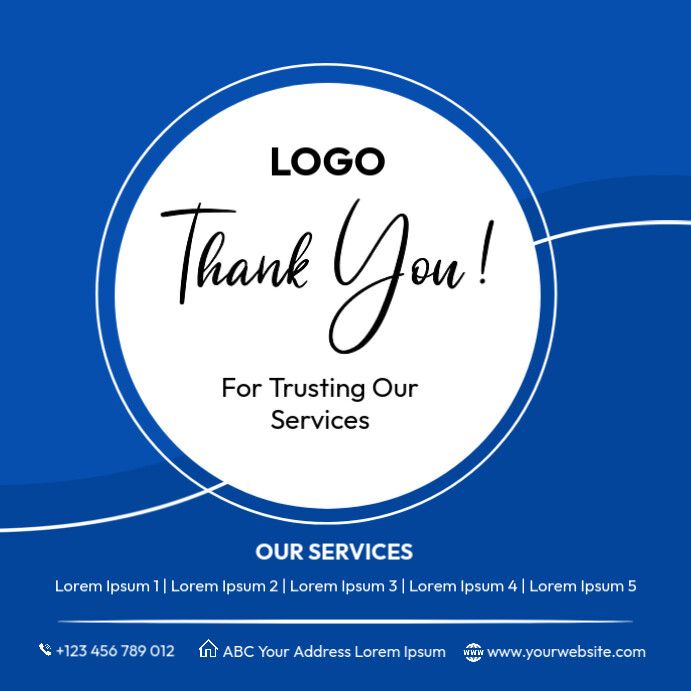 Thank You Business poster flyer template | PosterMyWall