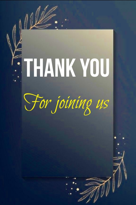 Thank You Card, thank you, thank you note Template | PosterMyWall