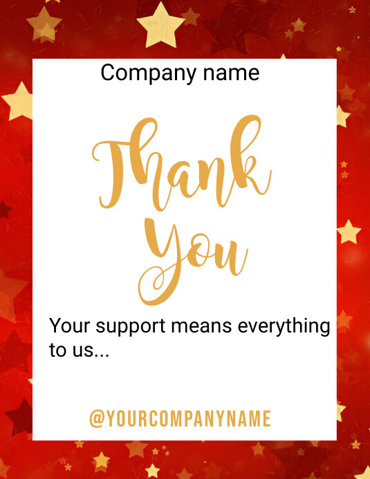 Modèle Thank you card ad design | PosterMyWall