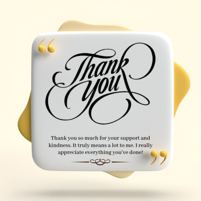 thank you card ad Template | PosterMyWall