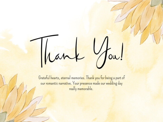 Thank You Card Template Postermywall
