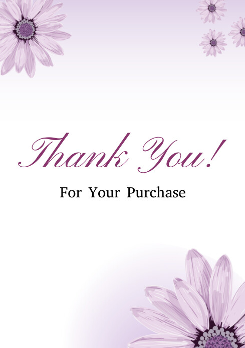 Thank you card เทมเพลต | PosterMyWall