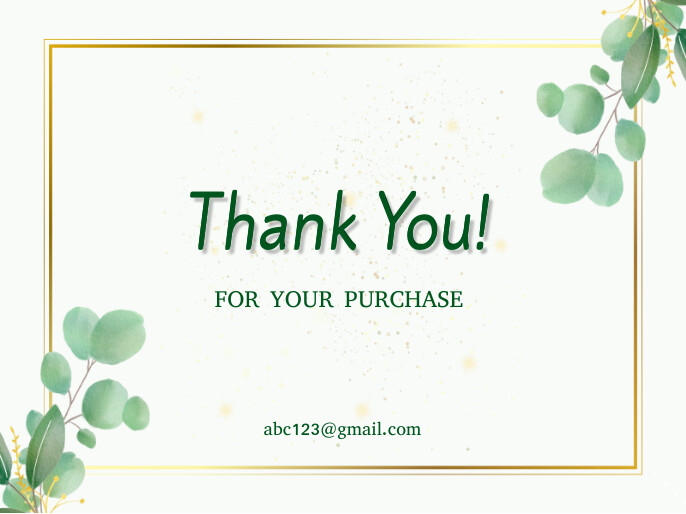 Plantilla de Thank you card | PosterMyWall