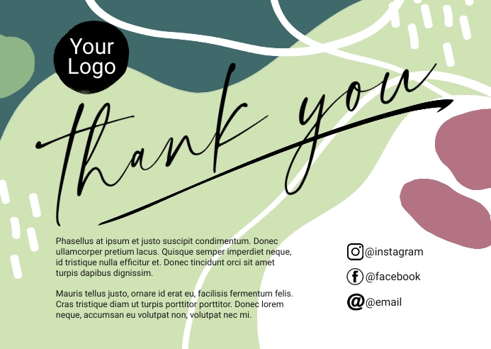 Thank You Card Template | PosterMyWall
