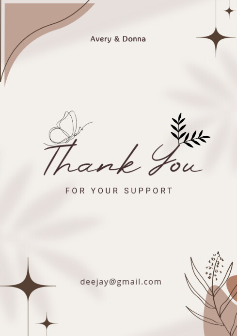 Thank you Card Template | PosterMyWall