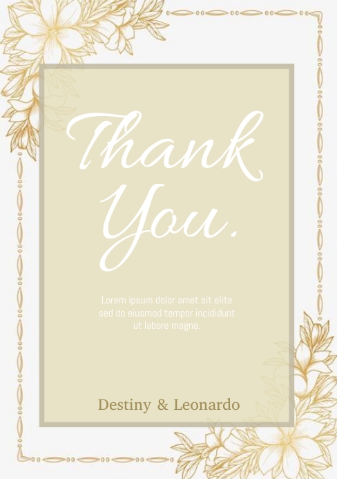 Thank You card Template | PosterMyWall