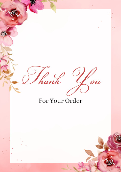 Plantilla de Thank you card | PosterMyWall