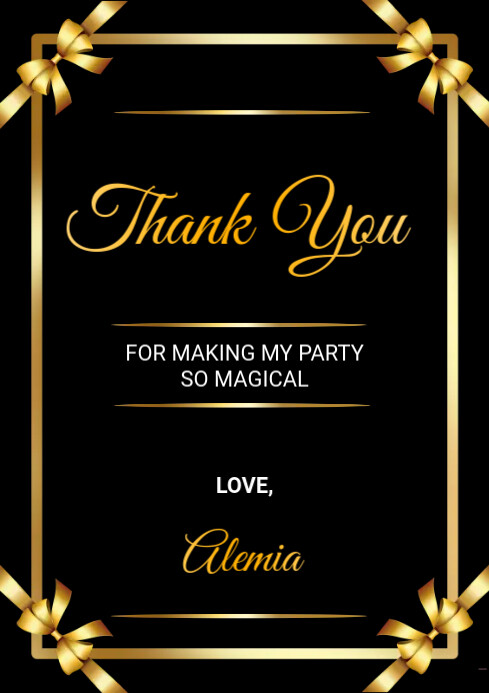 Thank you Card Template | PosterMyWall
