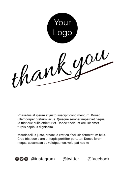 Copy of Thank You Card | PosterMyWall