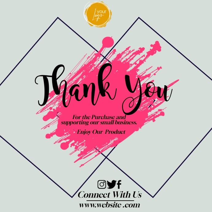 thank you card flyer Template | PosterMyWall