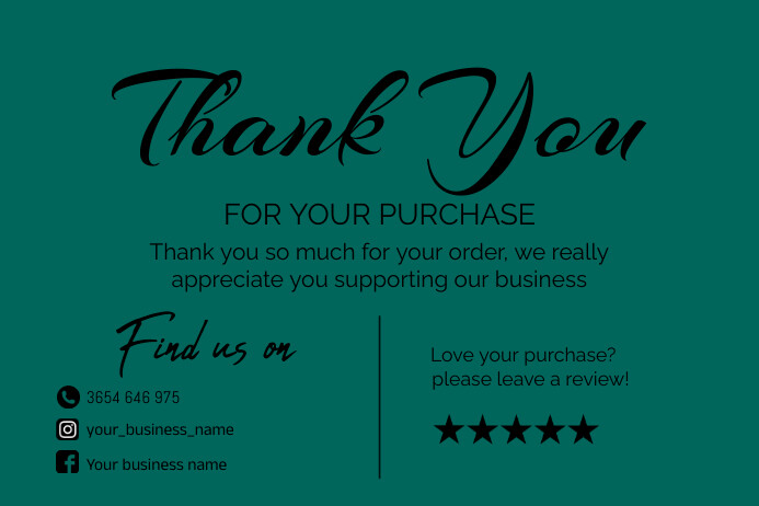 Thank You Card Flyer Template | PosterMyWall