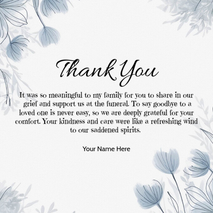Thank You Card Instagram Post Template | PosterMyWall