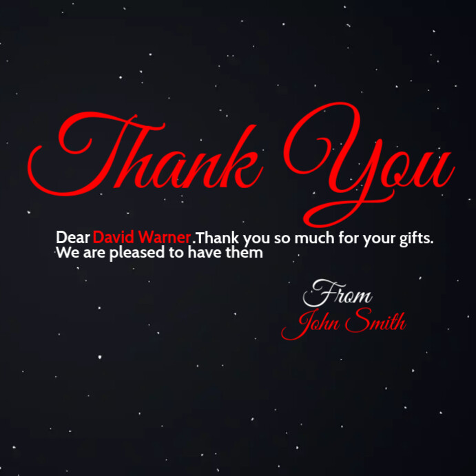 Copy of thank you card template | PosterMyWall