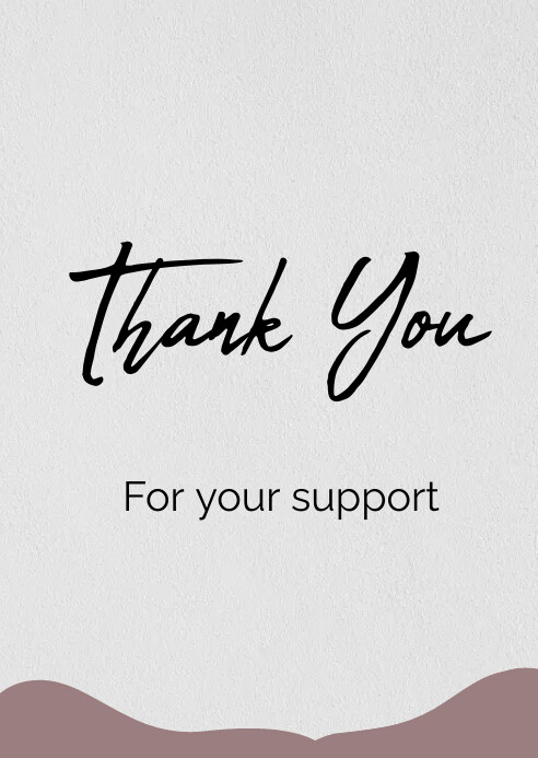 Thank you card template | PosterMyWall